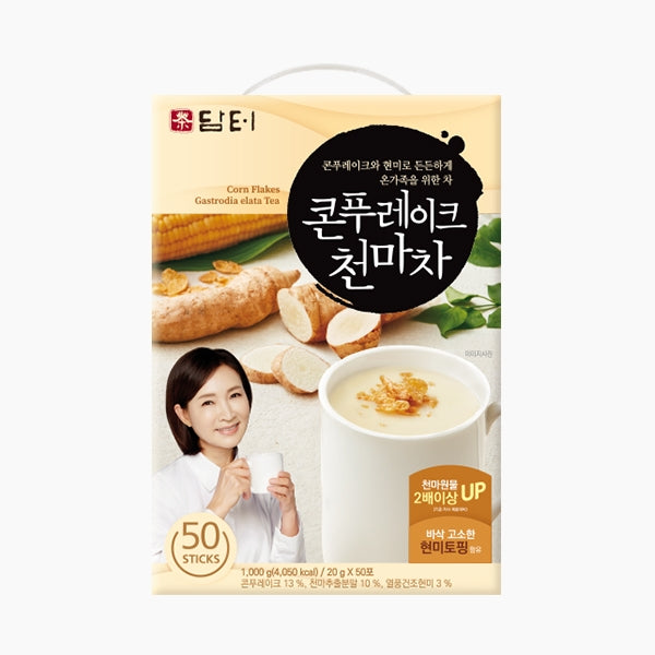 1407 Damtuh Corn Flakes Gastrodia Elata Tea 50 Sticks 담터 콘푸레이크 천마차 50개 ...